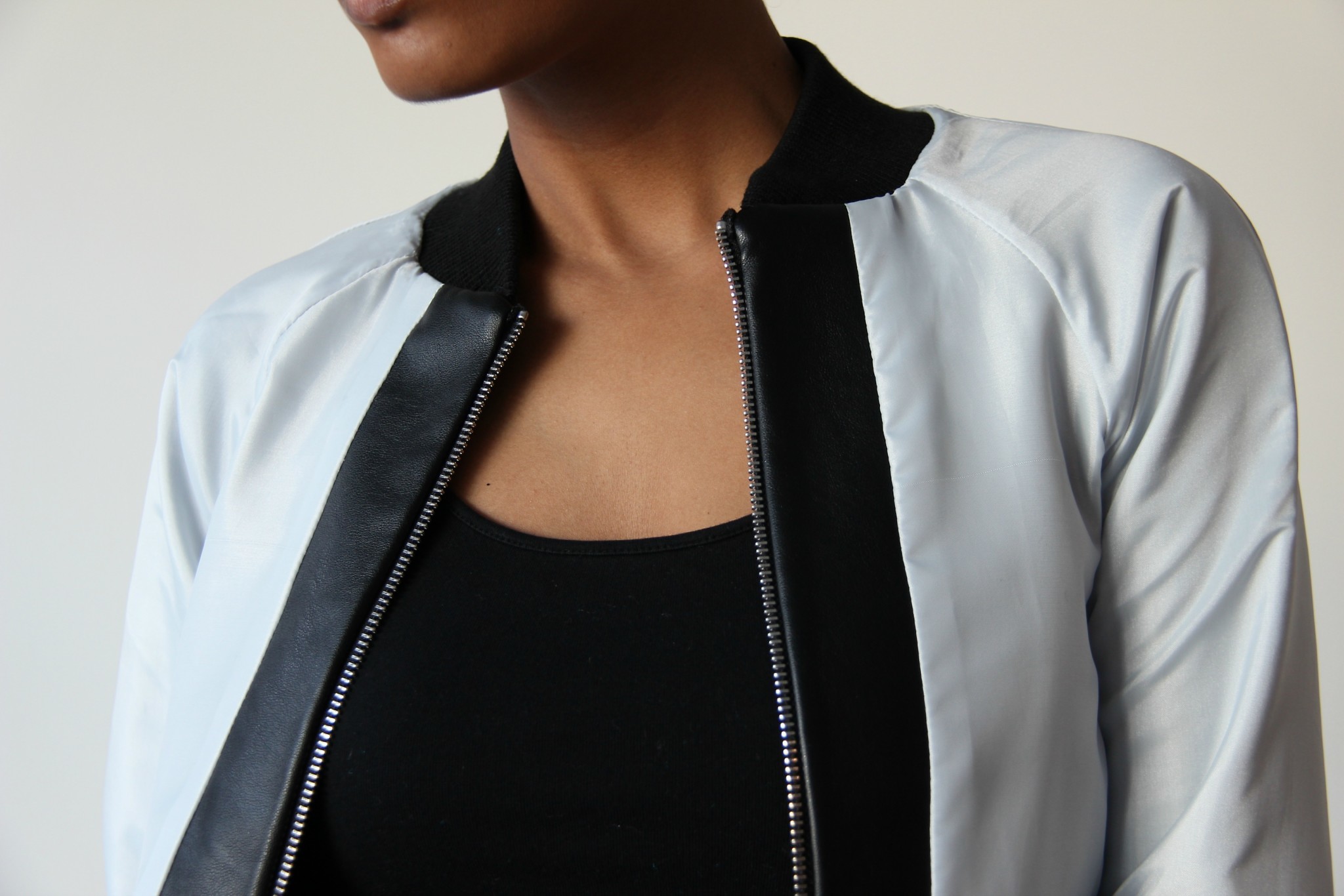 DIY Drop Shoulder Bomber Jacket Zip Up by Sweet Shard